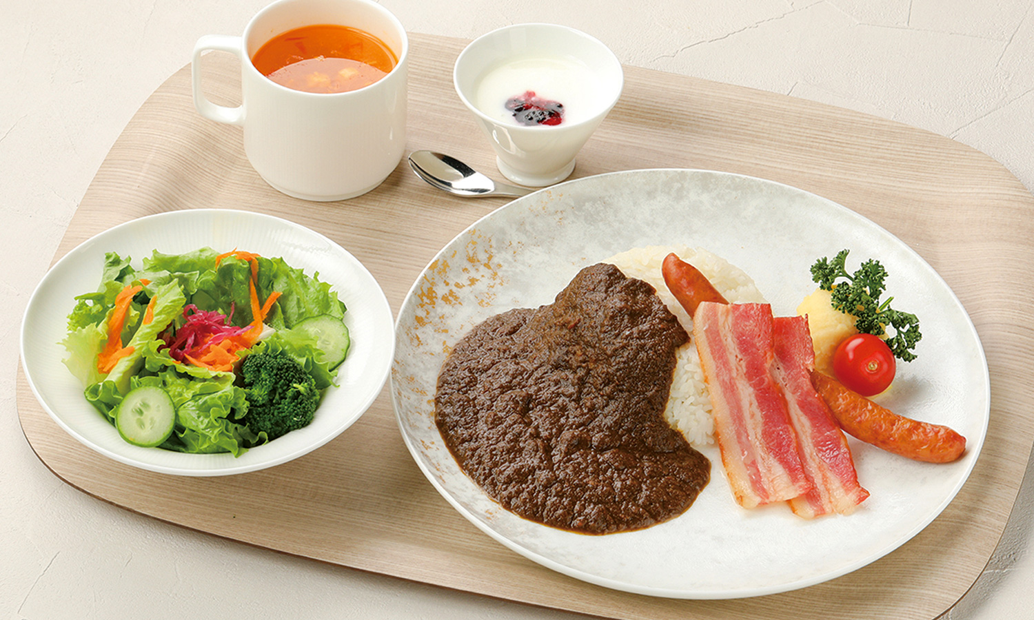 Recharge your energy for the day at the restaurant on the top floor ...